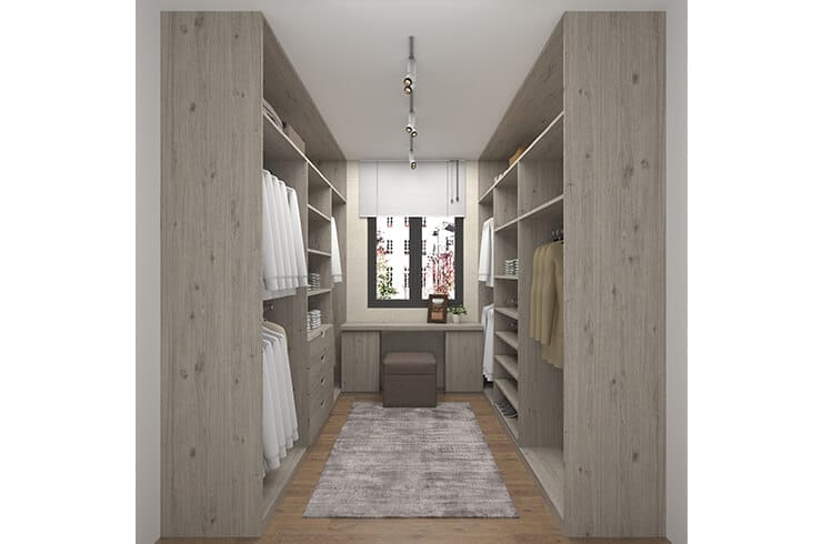 Walk-in Interior Design in White Finish | SDWC